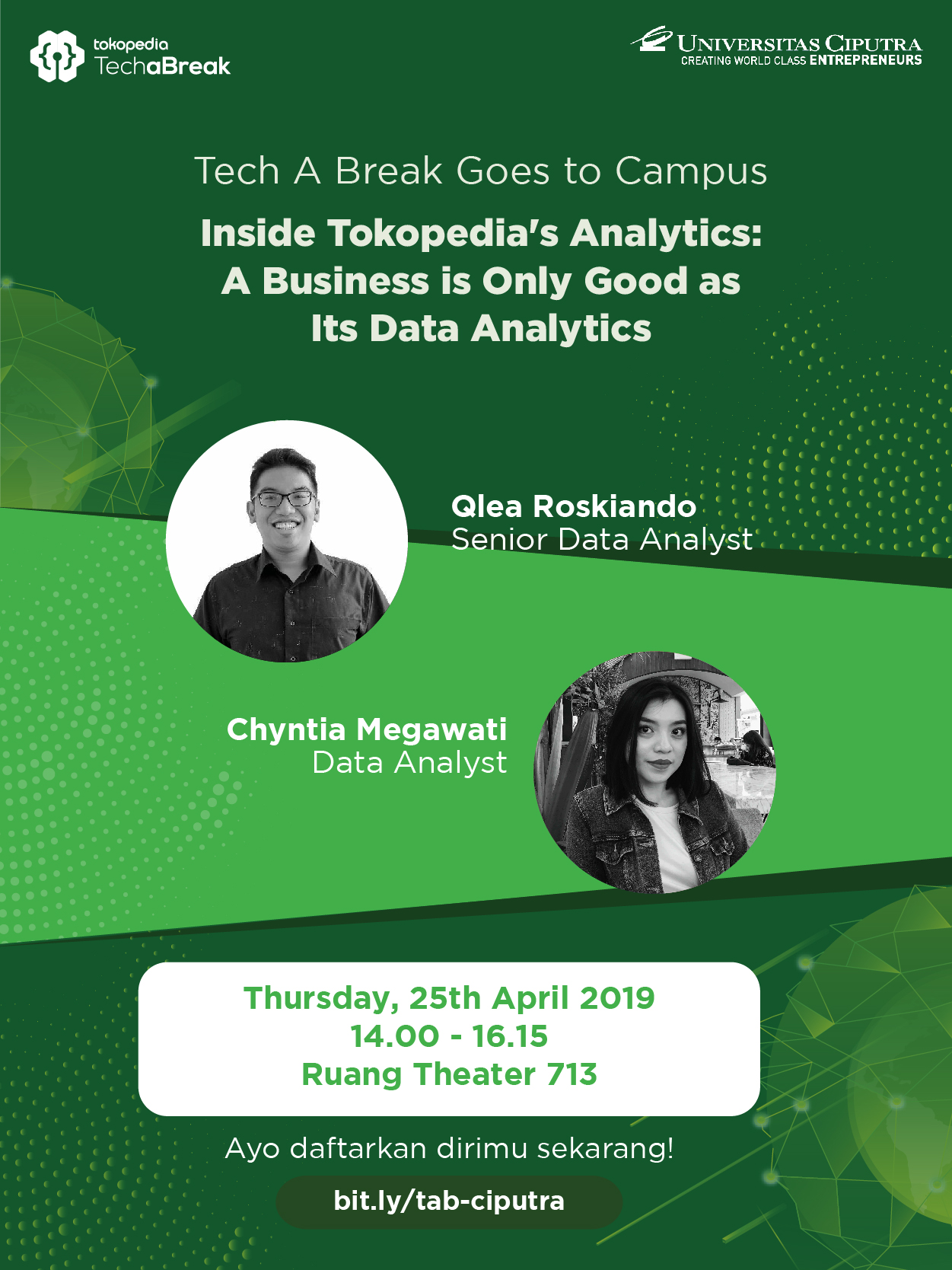 Tokopedia Scholarship Info Session and Guest Lectures - Informatika Universitas Ciputra